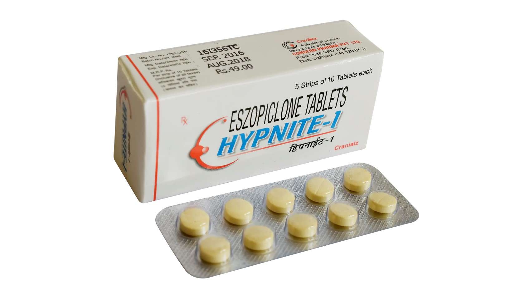 Eszopiclone Tables (HYPNITE) – CONSERN PHARMA