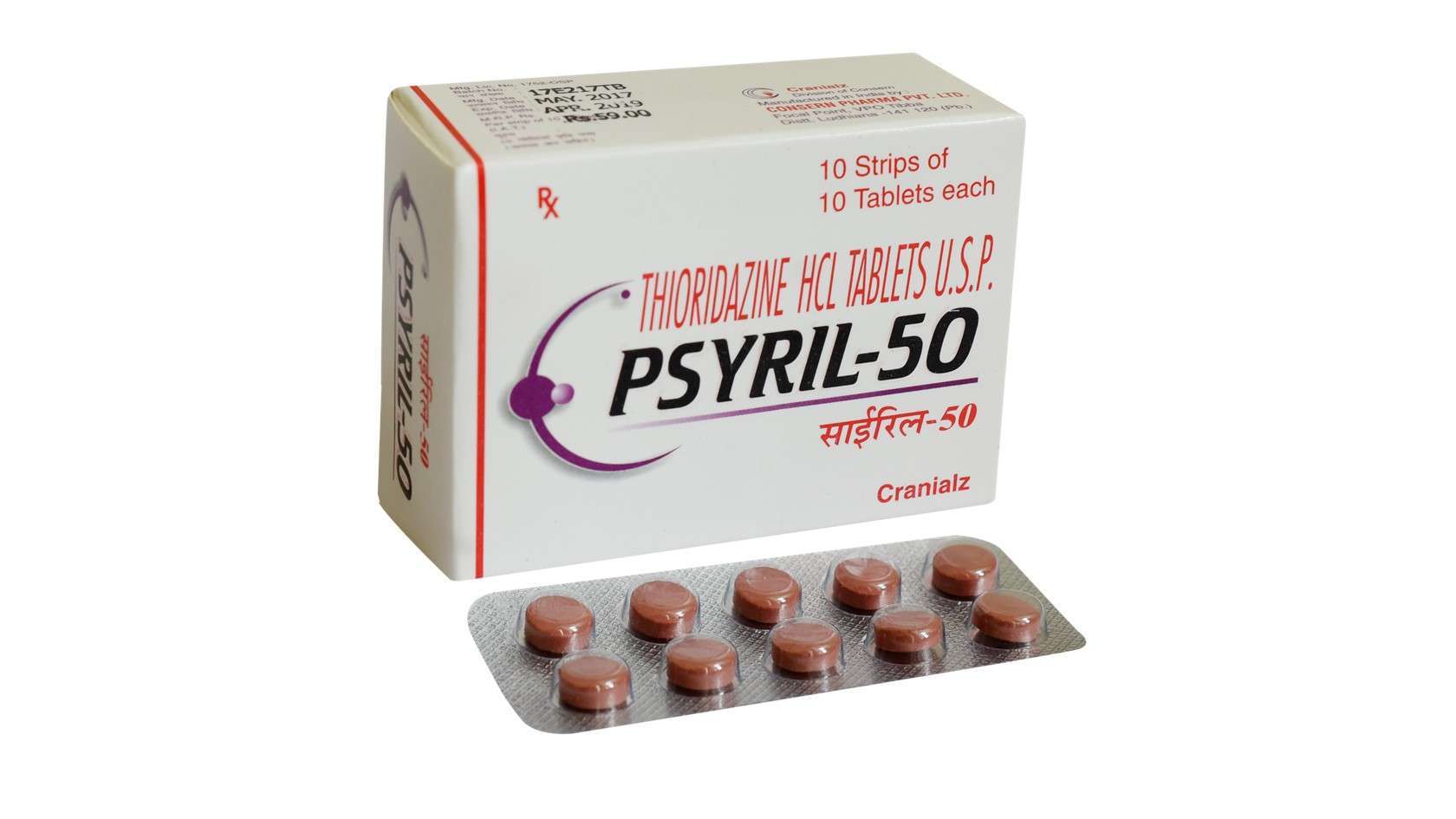 Thioridazine HCl Tablets (PSYRIL) – CONSERN PHARMA