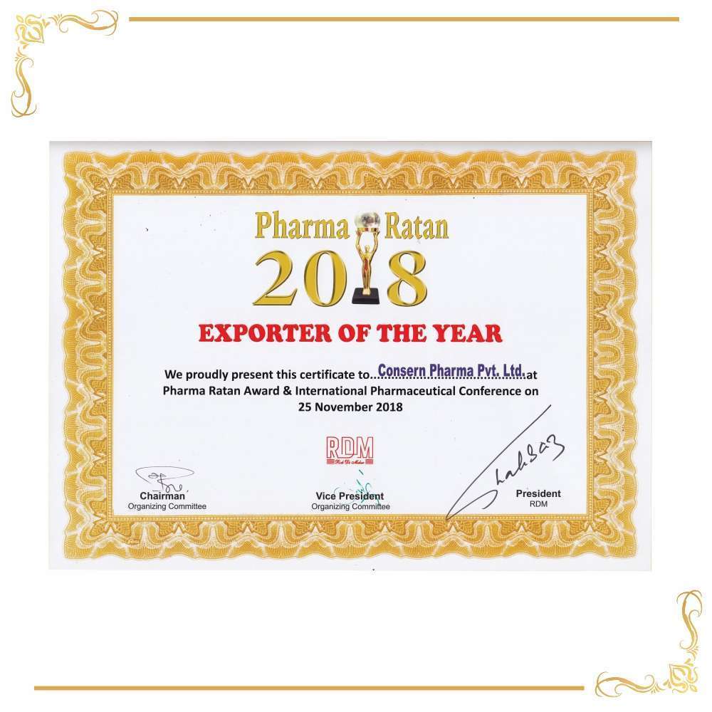 Awards and Recognition – CONSERN PHARMA